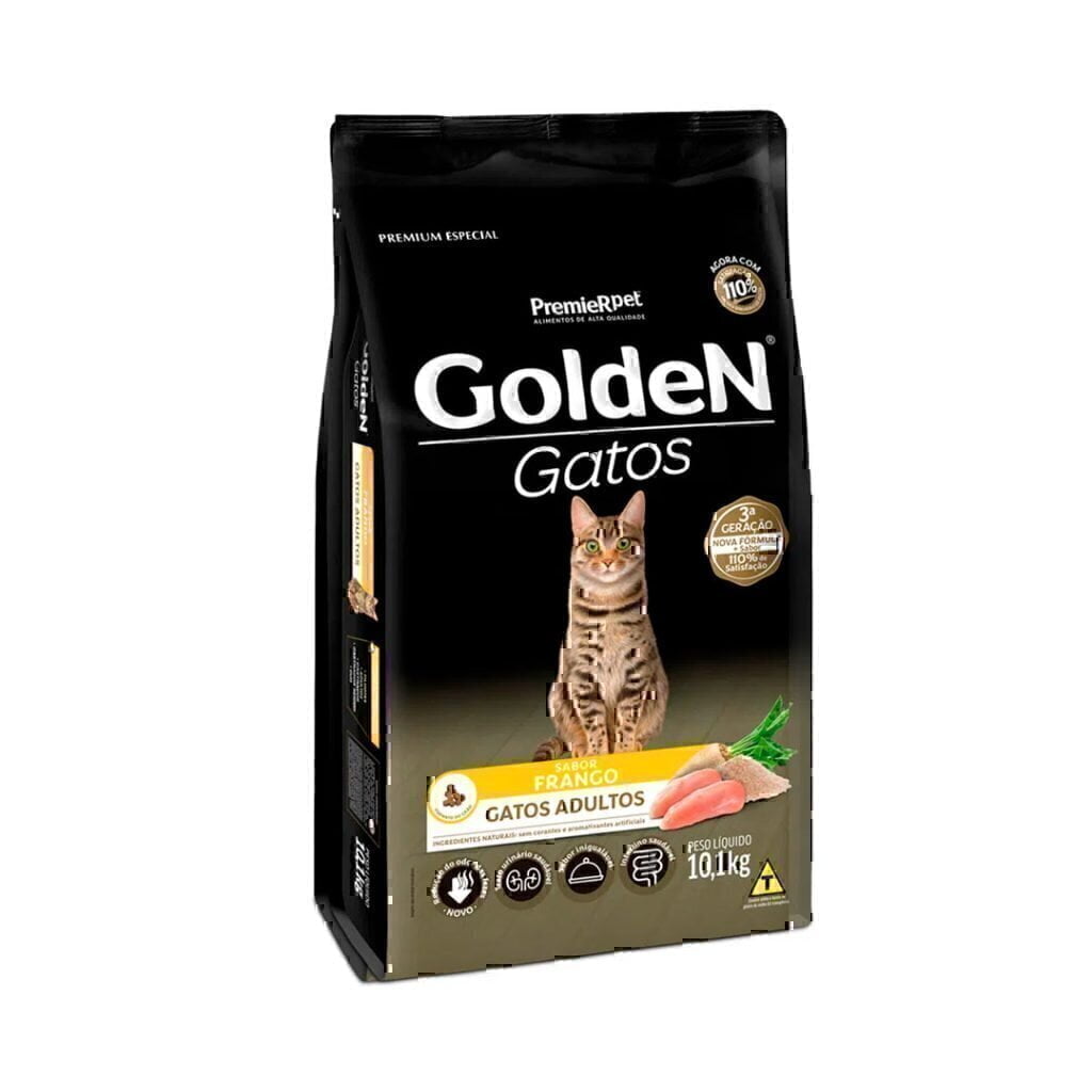 Golden Gatos Adulto Frango 10kg - Center Cão Pet Shop